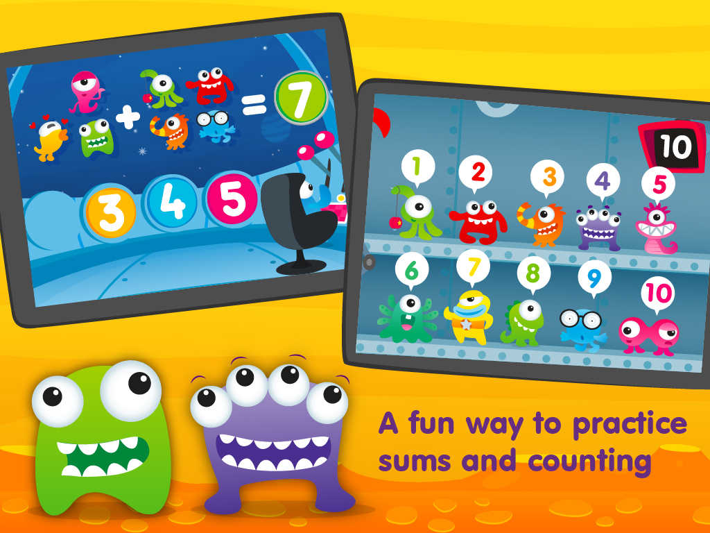 App Shopper: Aliens & Numbers - educational math games to simple learn ...